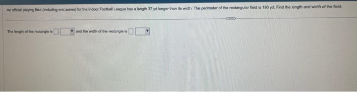 Solved and the when of the rectangle is | Chegg.com
