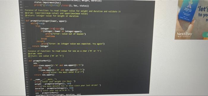 Solved Please, how should i fix the BAC numbers. Every | Chegg.com