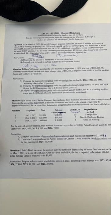 Solved Fall 2023-BUS2101 - Chapter 8 Homework Homework | Chegg.com