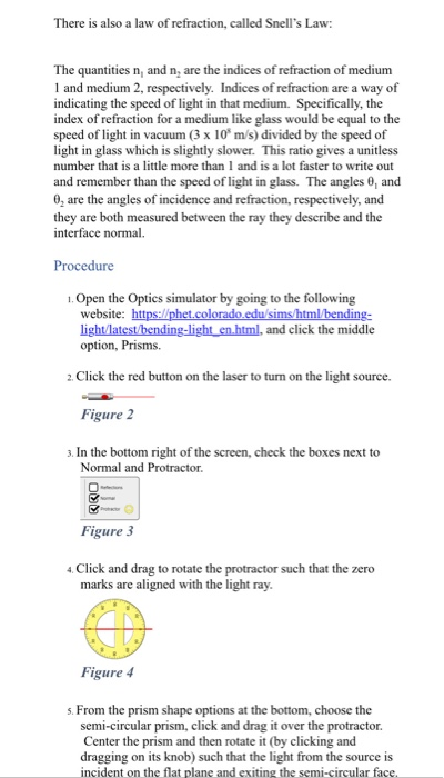 Solved 6 shows an angle of refraction of 10°.) Kecord your | Chegg.com