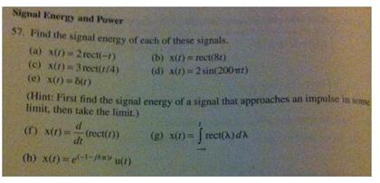 Solved Find the signal energy of each of these signals. x | Chegg.com