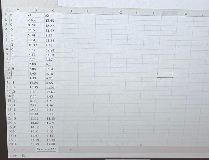 Solved Exercise 12-1 Algo (Using Analytic Solver) For | Chegg.com