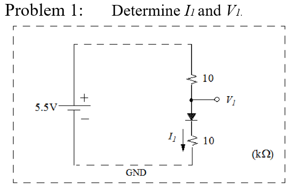Solved Problem 1: , ﻿Determine Il ﻿and Vl. | Chegg.com