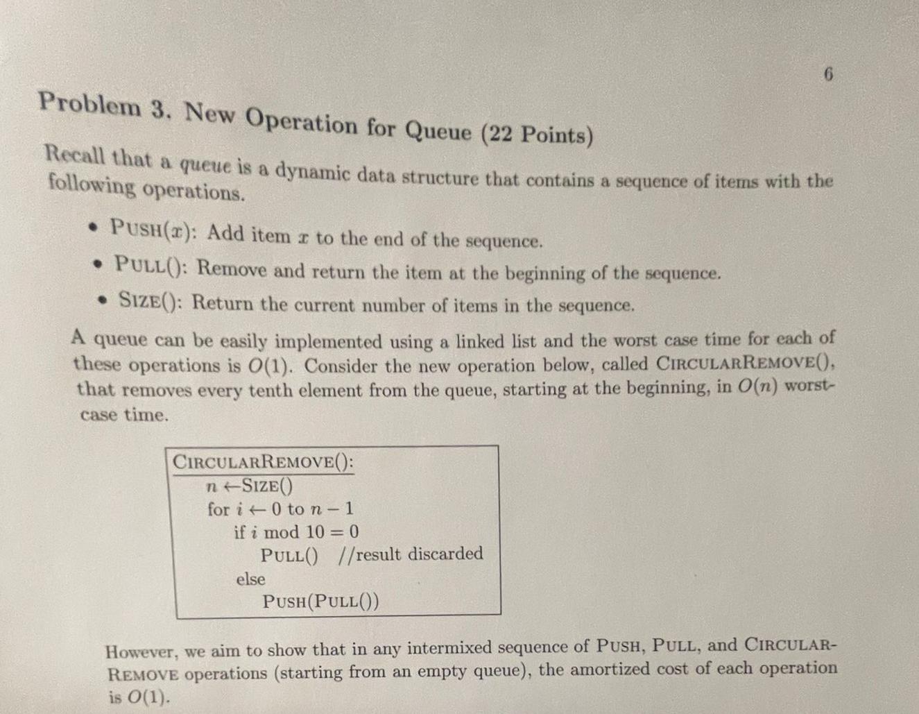 Solved Recall that a queue is a dynamic data structure that | Chegg.com