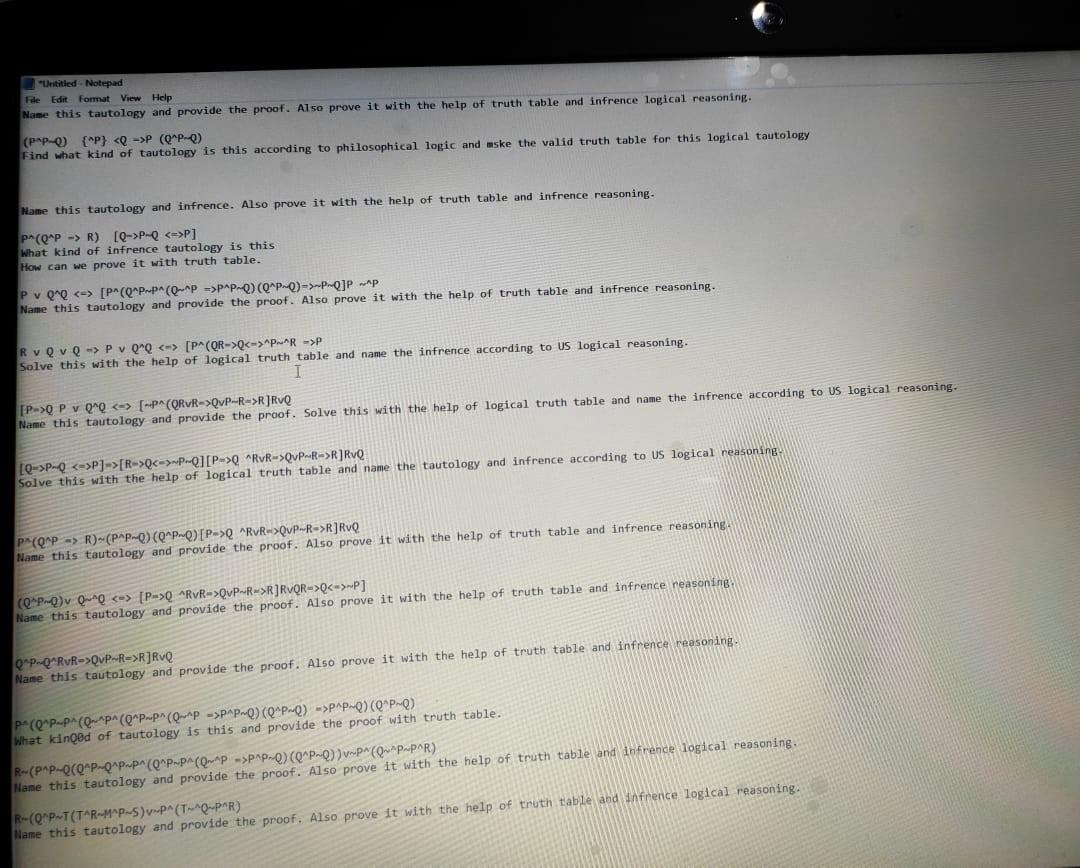 Solved Untitled Notepad File Edit Format View Help Name this | Chegg.com
