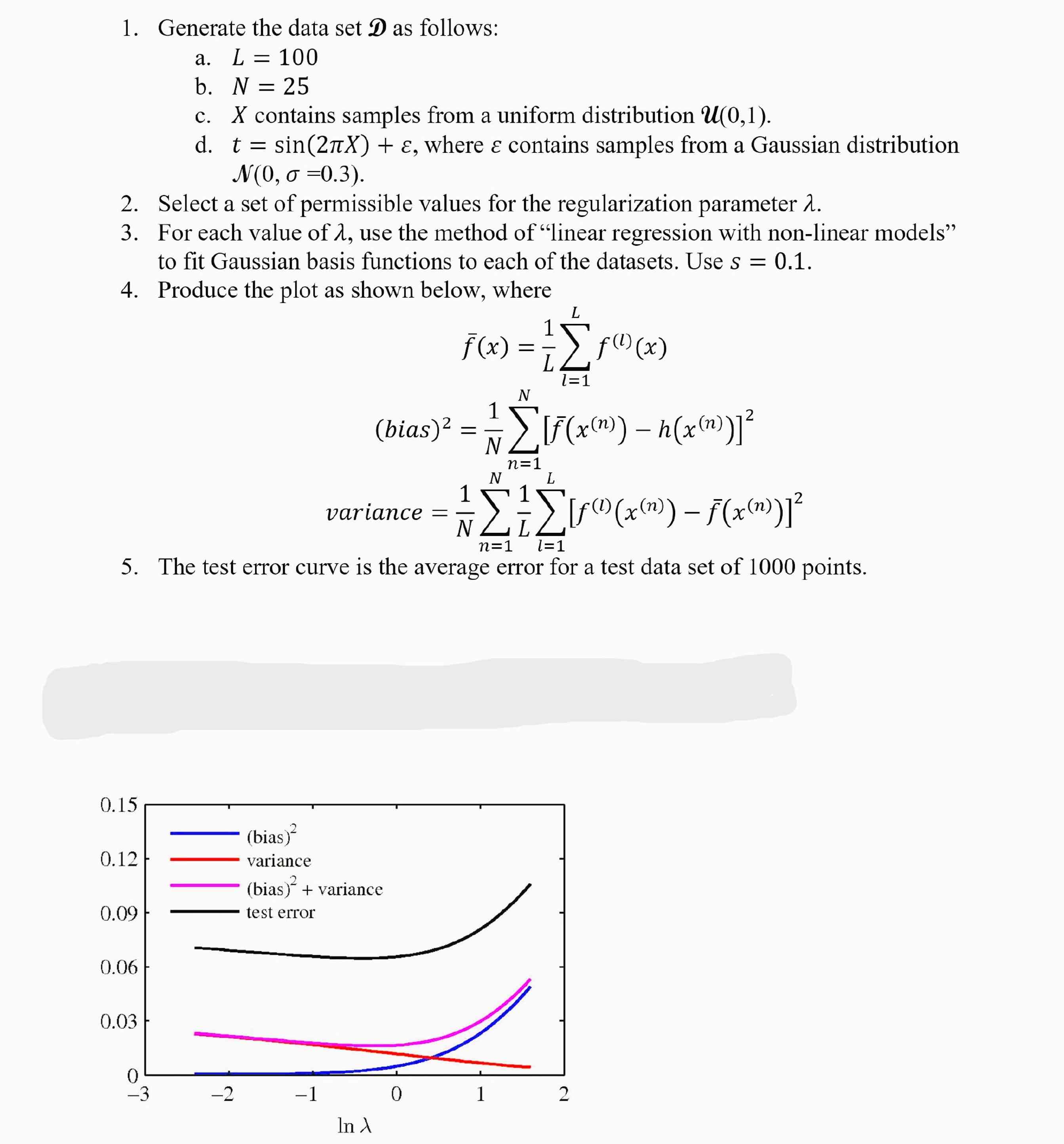 Solved produce code for the following in python: Generate | Chegg.com