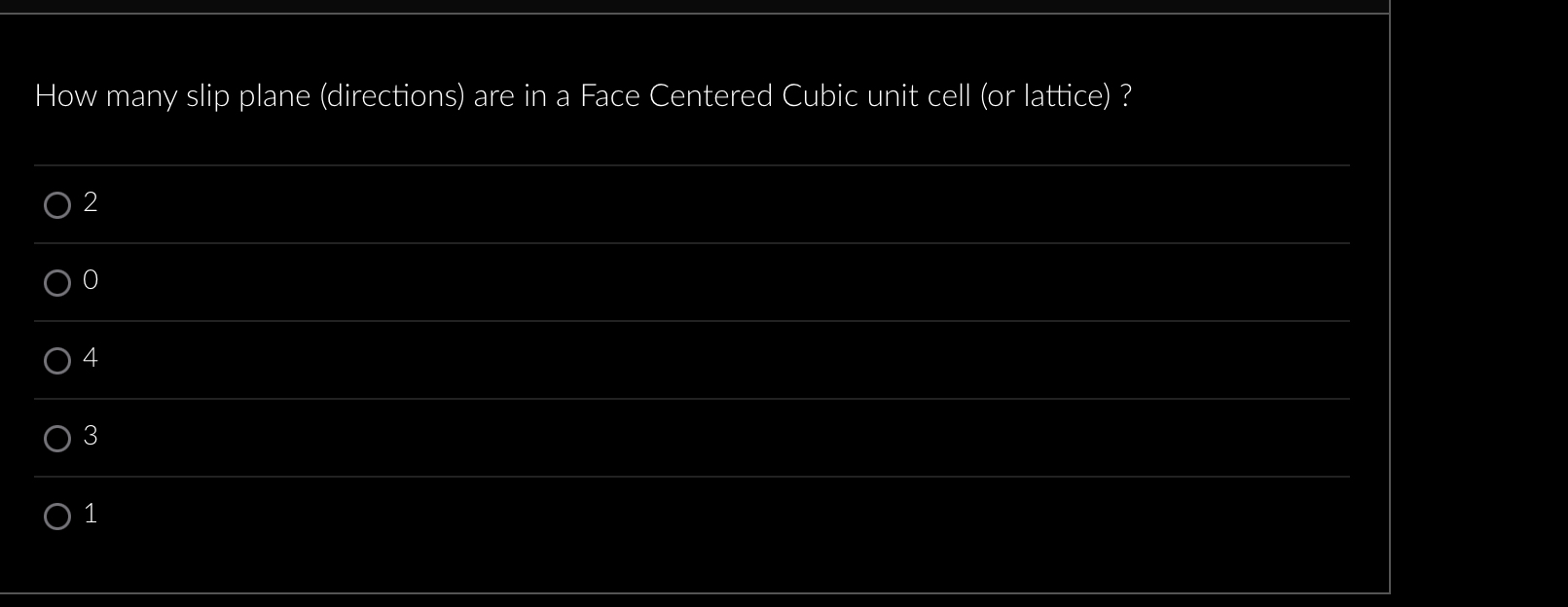 Solved How many slip plane (directions) ﻿are in a Face | Chegg.com
