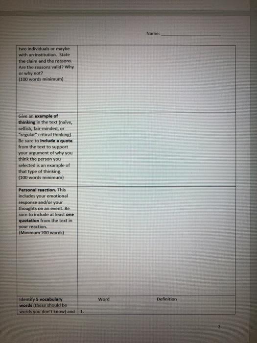 Name: The Immortal Life of Henrietta Lacks Reading | Chegg.com