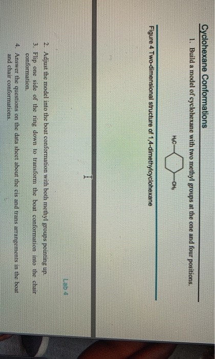 Solved Cyclohexane Conformations 1. Build a model of | Chegg.com