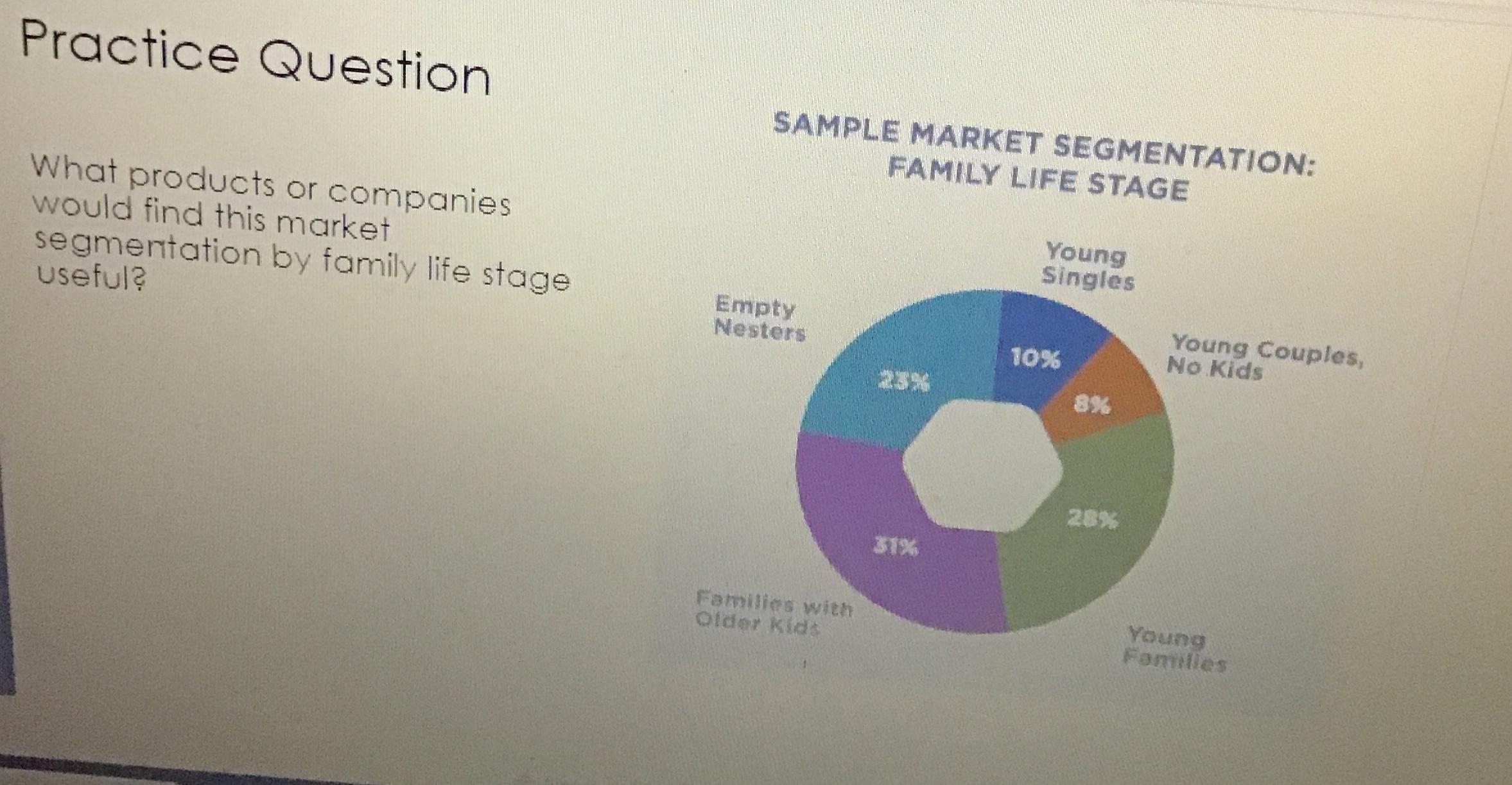 Solved Practice QuestionSAMPLE MARKET SEGMENTATION:What | Chegg.com
