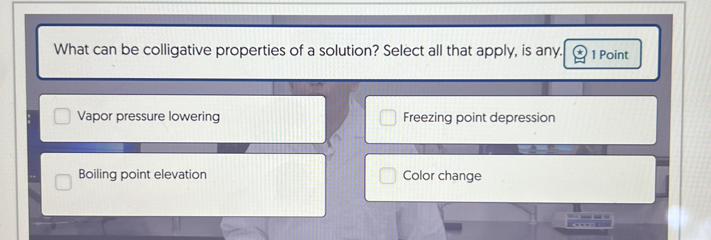 Solved What can be colligative properties of a solution? | Chegg.com