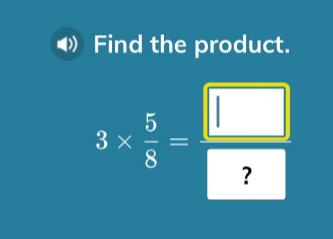 Solved Find the product.3×58= | Chegg.com