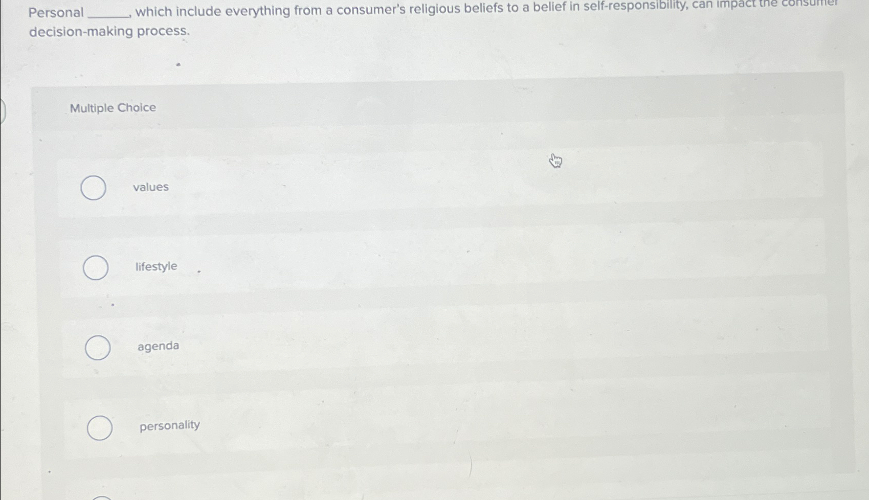 Solved Personal ________which include everything from a | Chegg.com