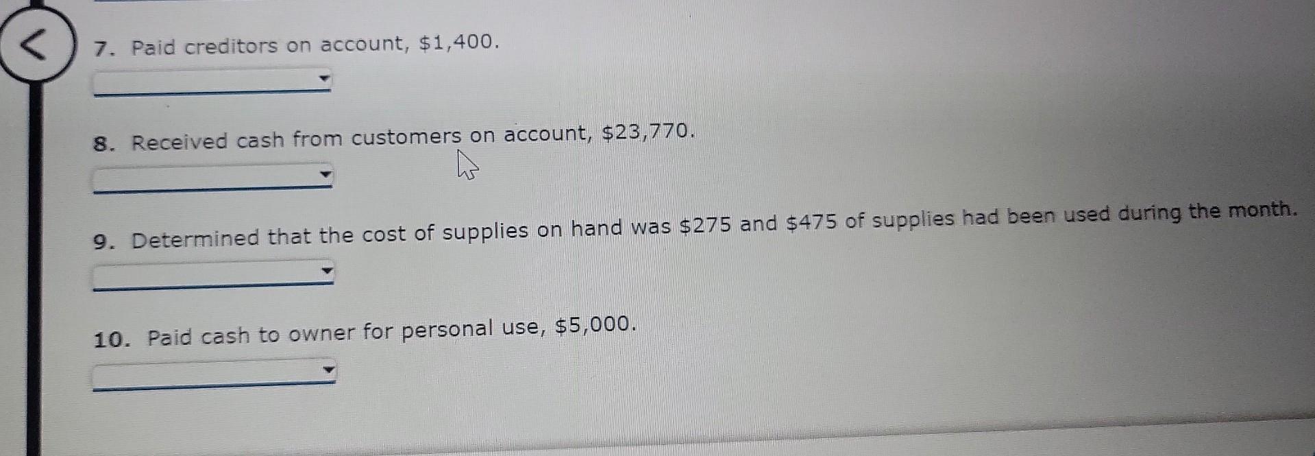 Solved The selected transactions below were completed by | Chegg.com