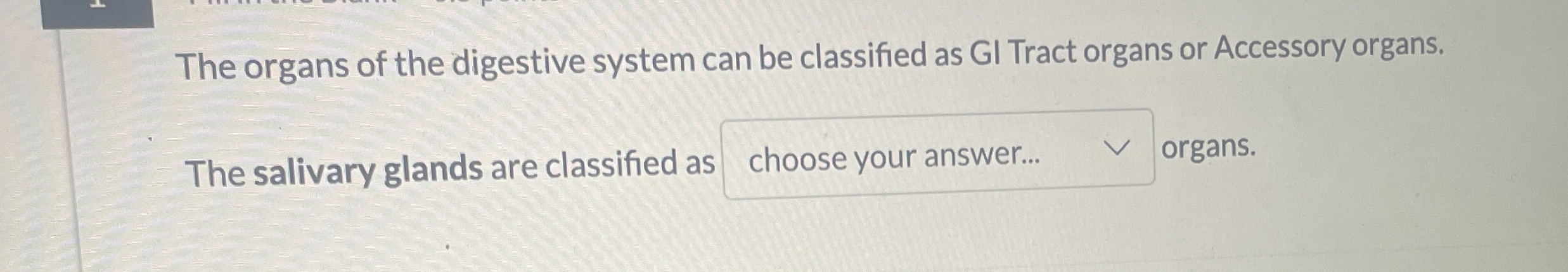 The organs of the digestive system can be classified | Chegg.com