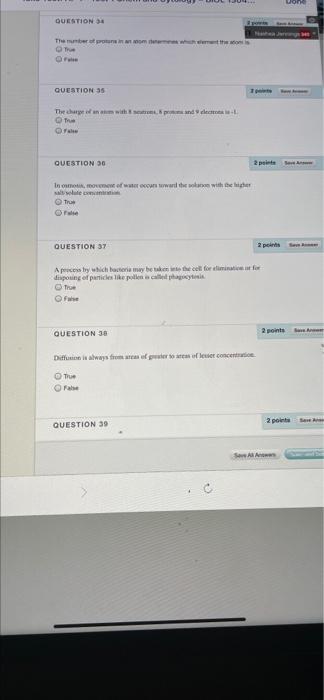 Solved Prue Trime GUTSTIOF 35 frie aliek QuRET1QM36 Trua P. | Chegg.com