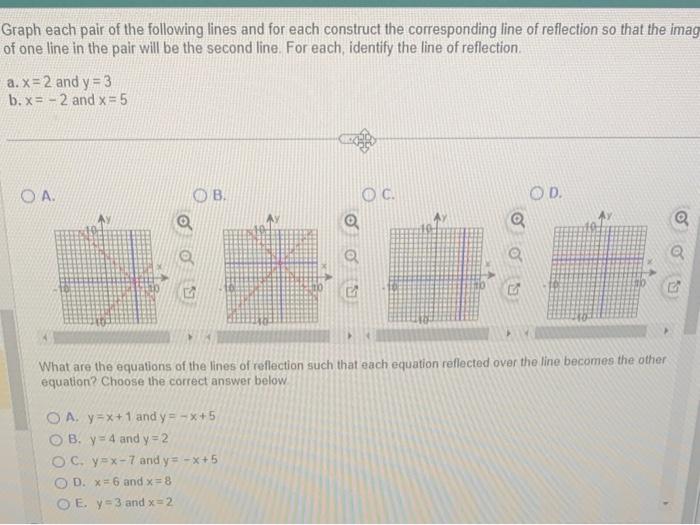 Solved Graph each pair of the following lines and for each | Chegg.com