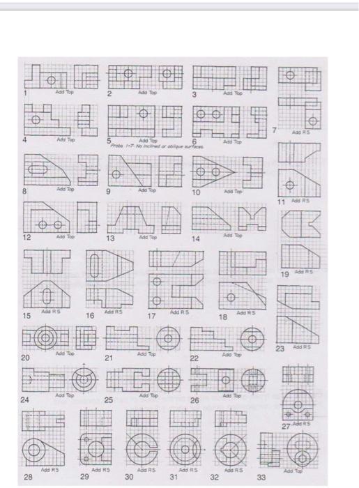 Solved draw each one in 3-D modal drawing. | Chegg.com
