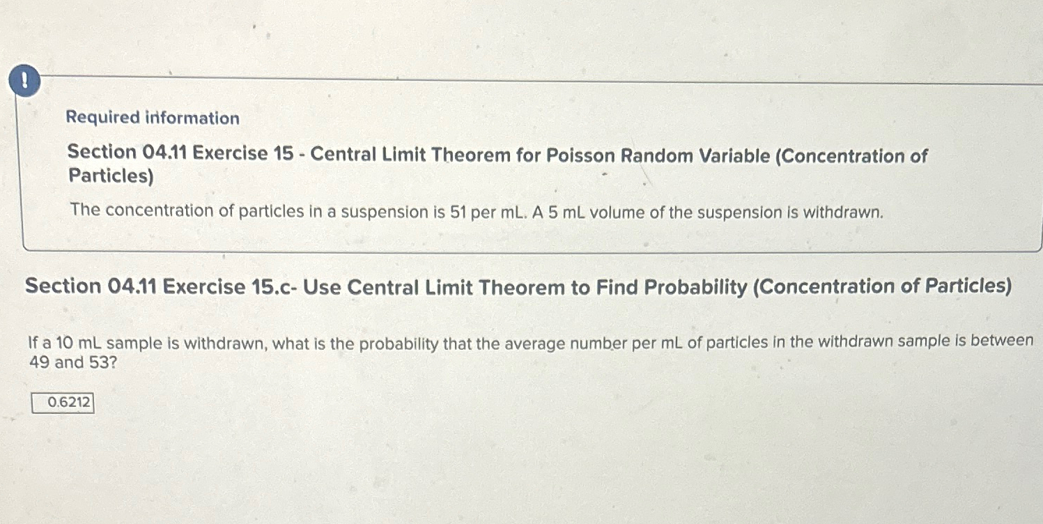 Solved !Required informationSection 04.11 ﻿Exercise 15 - | Chegg.com