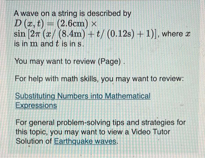 Solved What is the wave speed? What is the frequency? What | Chegg.com
