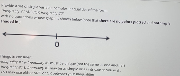 Solved Provide a set of single variable complex inequalities | Chegg.com