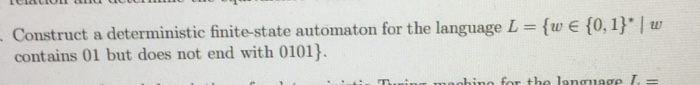 Solved Construct a deterministic finite-state automaton for | Chegg.com