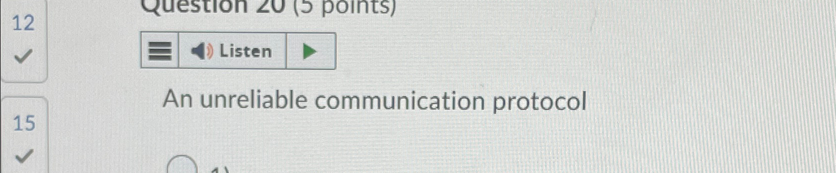 Solved An unreliable communication protocol | Chegg.com
