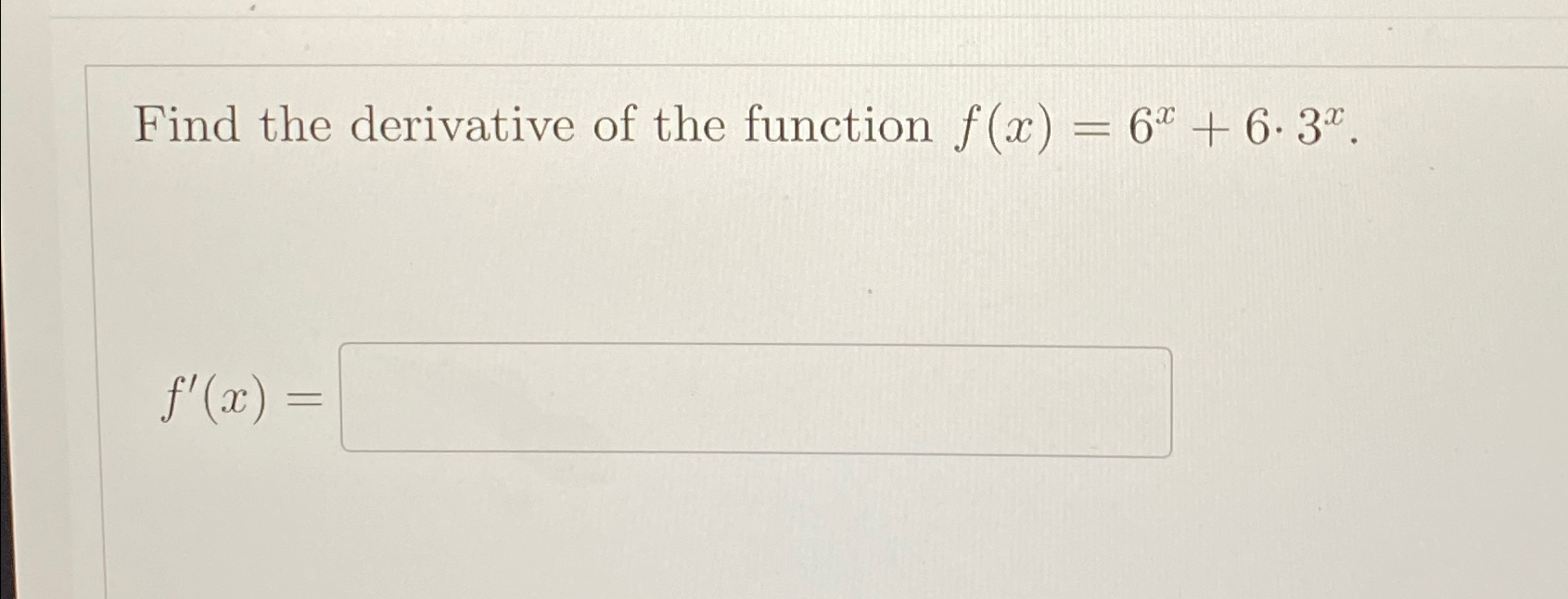Solved Find the derivative of the function | Chegg.com