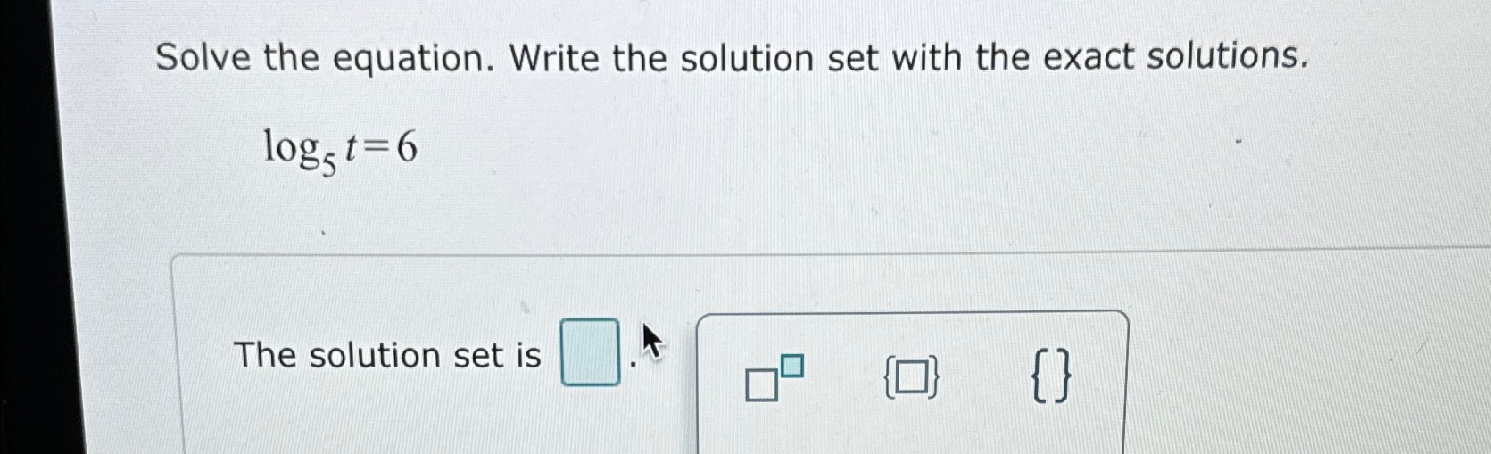 Solved Solve the equation. Write the solution set with the | Chegg.com