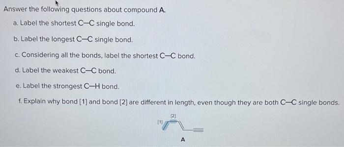 Solved Answer the following questions about compound A. a. | Chegg.com
