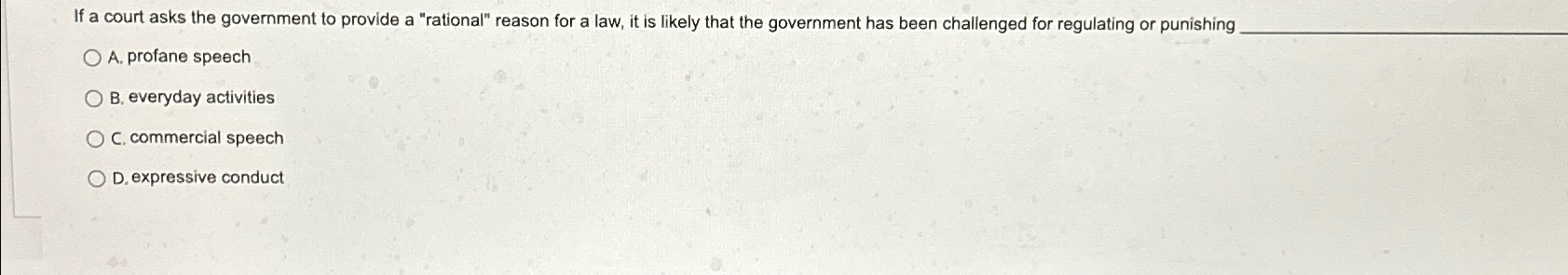 Solved If a court asks the government to provide a | Chegg.com