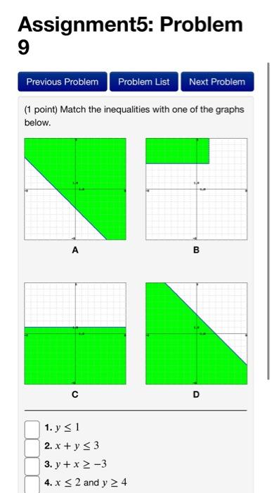 Solved Assignment5 Problem 8 Previous Problem Problem List 7175