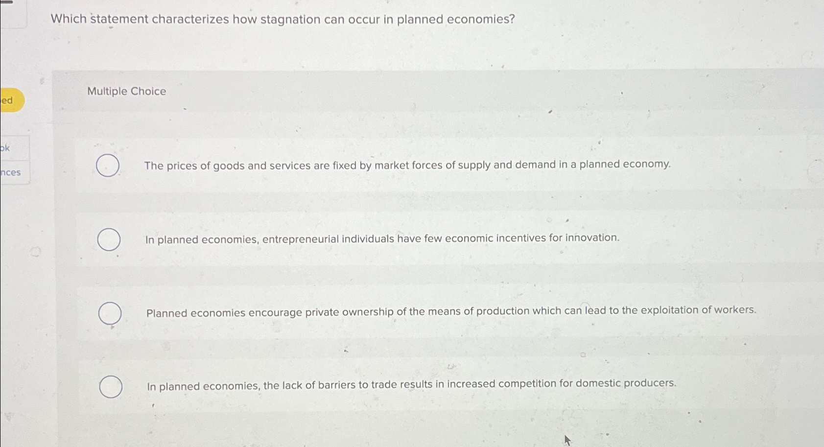 Solved Which statement characterizes how stagnation can | Chegg.com
