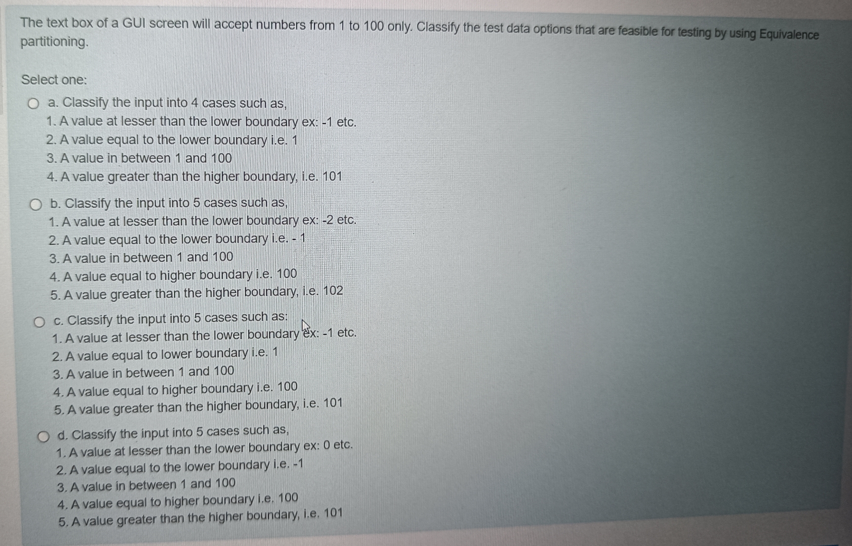 Solved The text box of a GUI screen will accept numbers from | Chegg.com