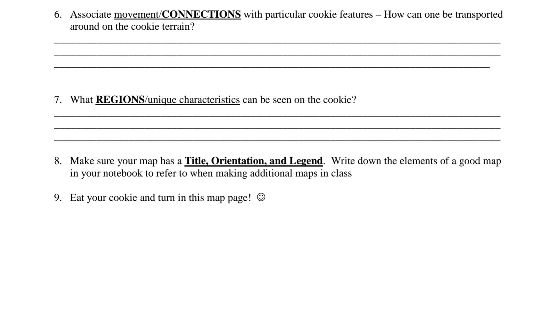 THINKING LIKE A GEOGRAPHER - Mapping the SPATIAL | Chegg.com