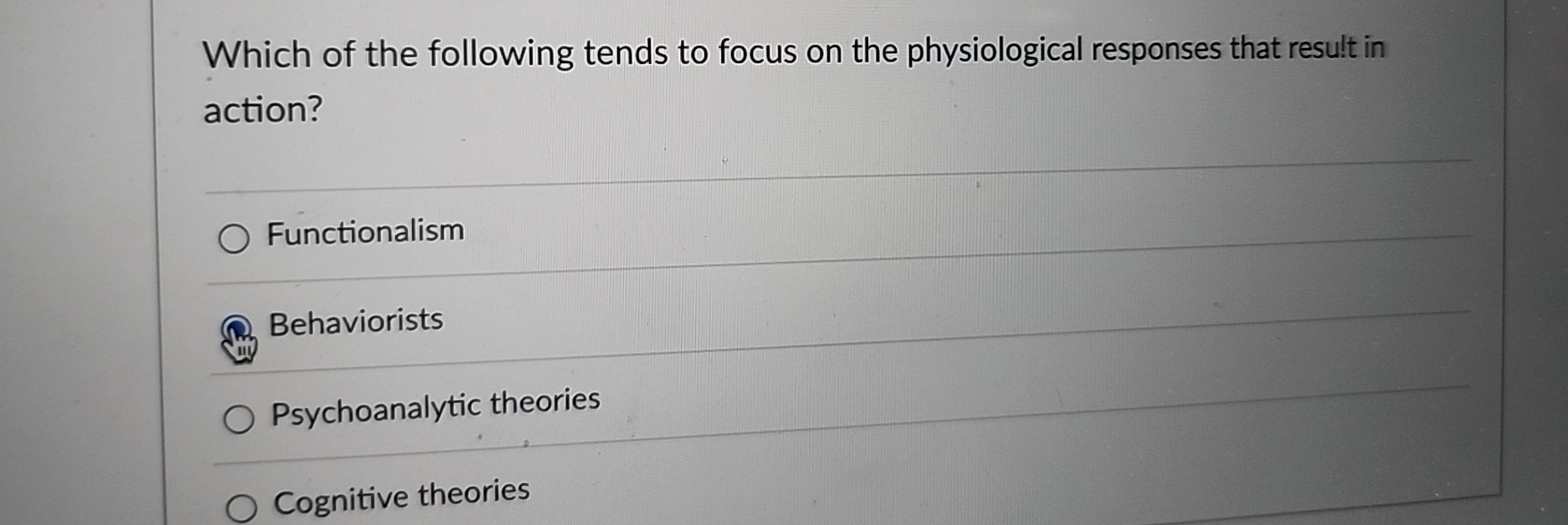 Solved Which of the following tends to focus on the | Chegg.com