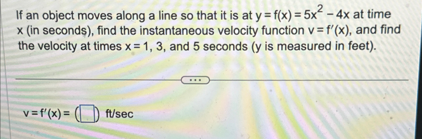 Solved If an object moves along a line so that it is at | Chegg.com