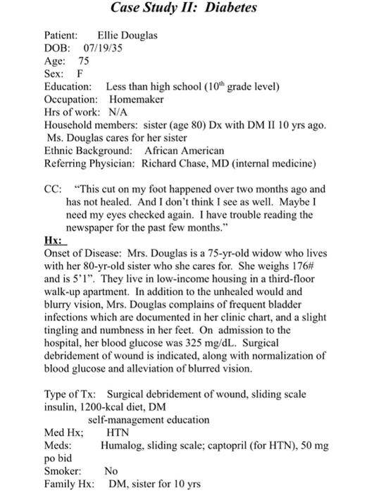 Solved 19. Write 4 PES statements for Ms. Douglas based on | Chegg.com