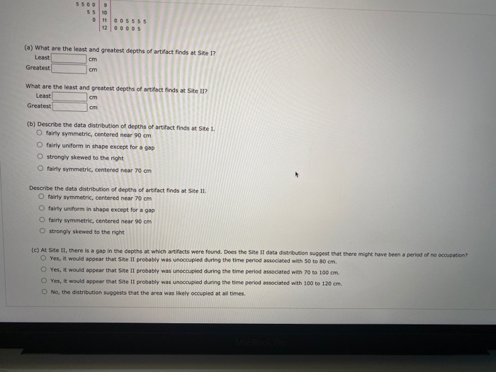 Solved In archaeology, the depth (below surface grade) at | Chegg.com