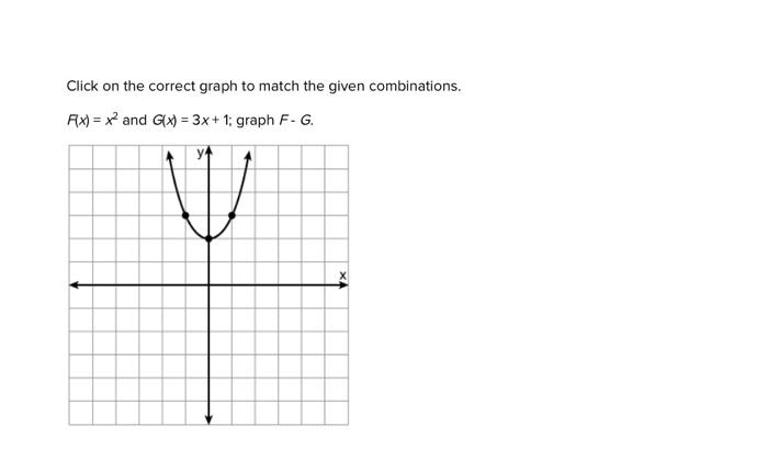 [Solved]: Click on the correct graph to match the given com