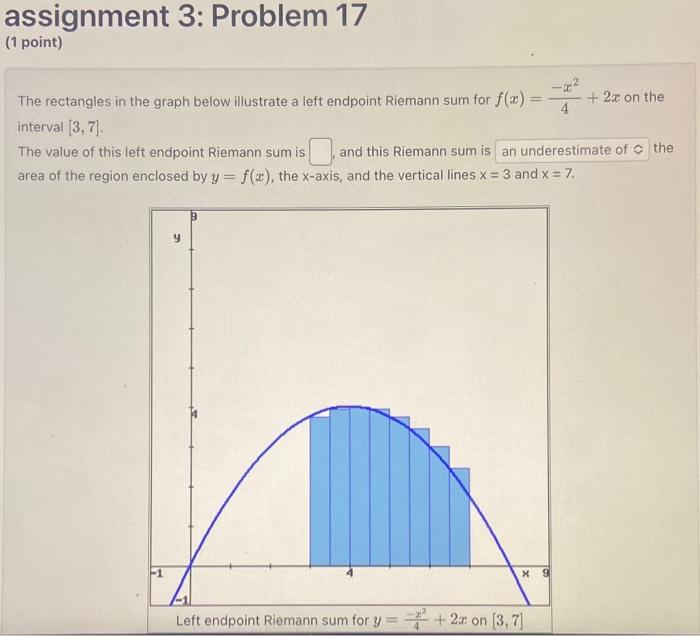Solved assignment 3: Problem 17 (1 point) The rectangles in | Chegg.com