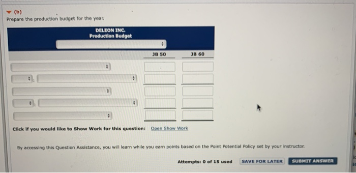 Solved Problem 9-2A (Part Level Submission) (Video) Deleon | Chegg.com
