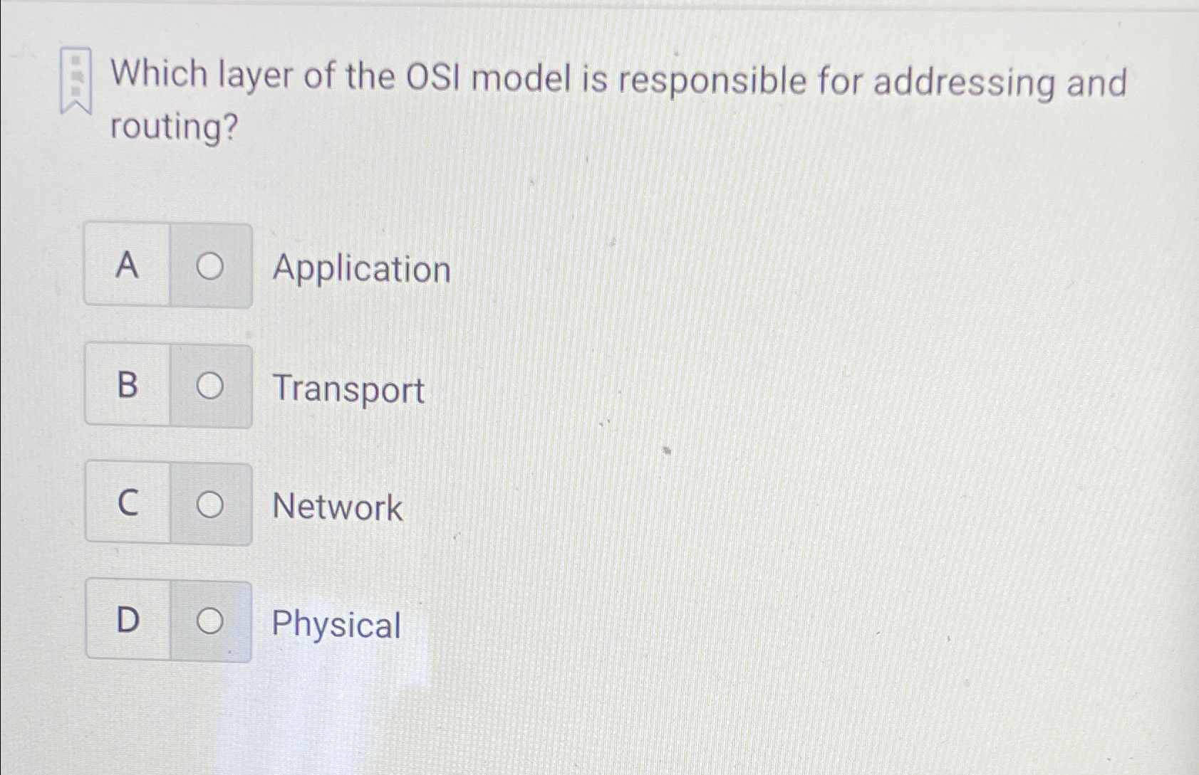 Solved Which layer of the OSI model is responsible for | Chegg.com