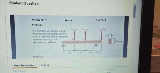 Solved Student QuestionMFNG:2112Problem !For the beain and | Chegg.com