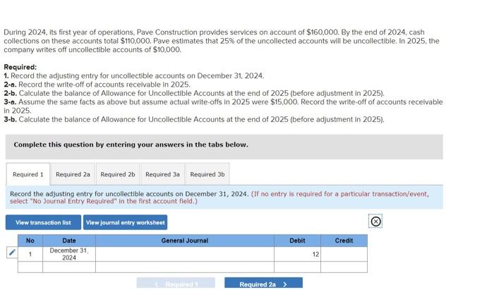 Solved Record the adjusting entry for uncollectible accounts | Chegg.com Solved Record the adjusting entry for uncollectible accounts | Chegg.com