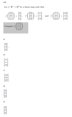 Solved Let f:R3→R3 ﻿be a linear map such | Chegg.com