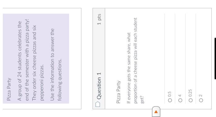 Solved Pizza Party A group of 24 students celebrates the end | Chegg.com