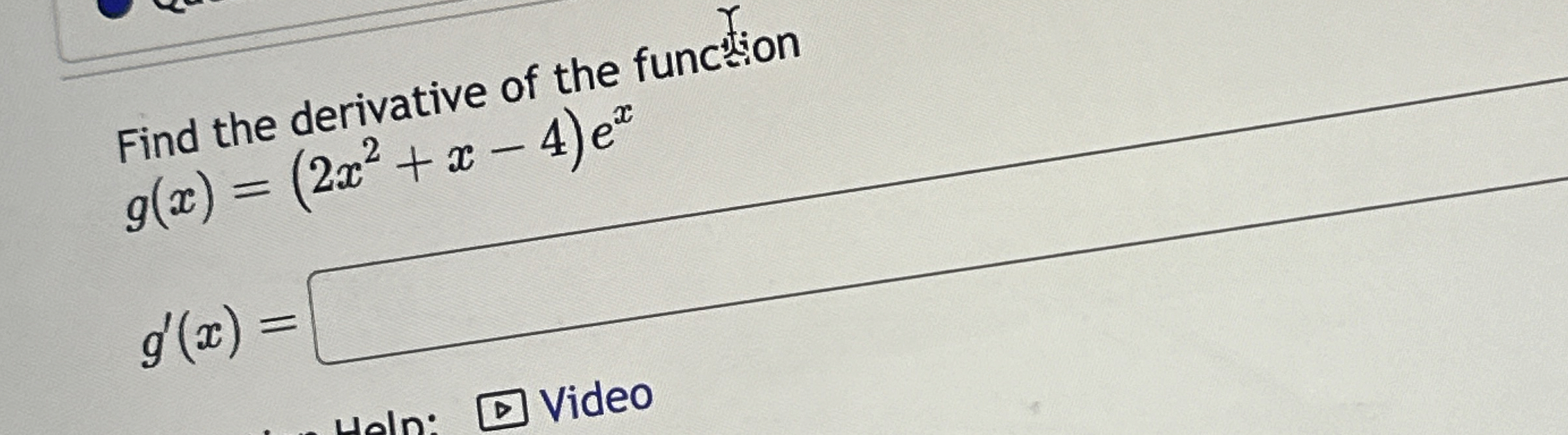 Solved Find the derivative of the funcion ﻿Find the | Chegg.com