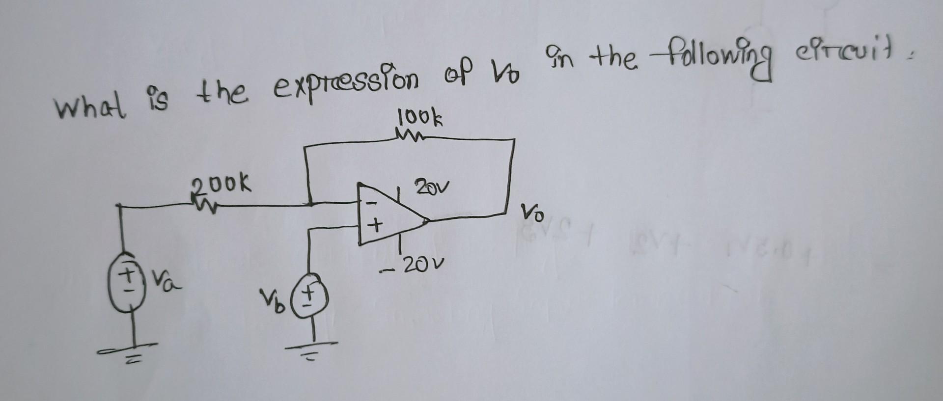 Solved in the following provit What is the expression of to | Chegg.com