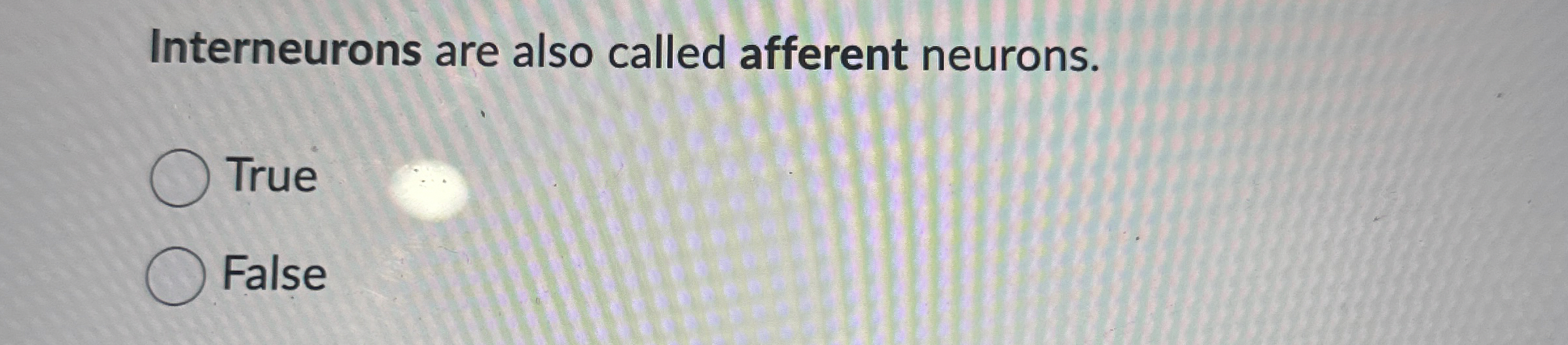Solved Interneurons are also called afferent | Chegg.com